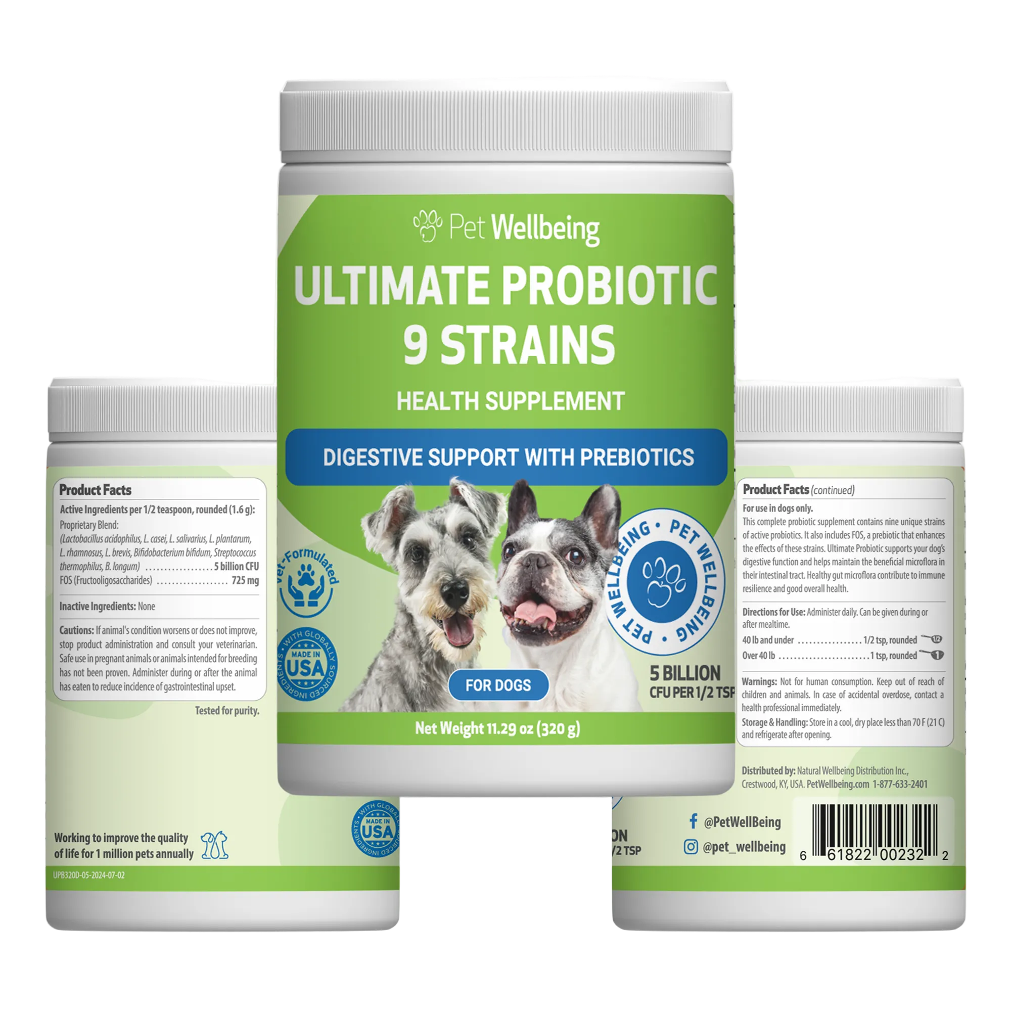 Ultimate Probiotic 9 Strains with Prebiotics - Gut Microbiome Health f ...